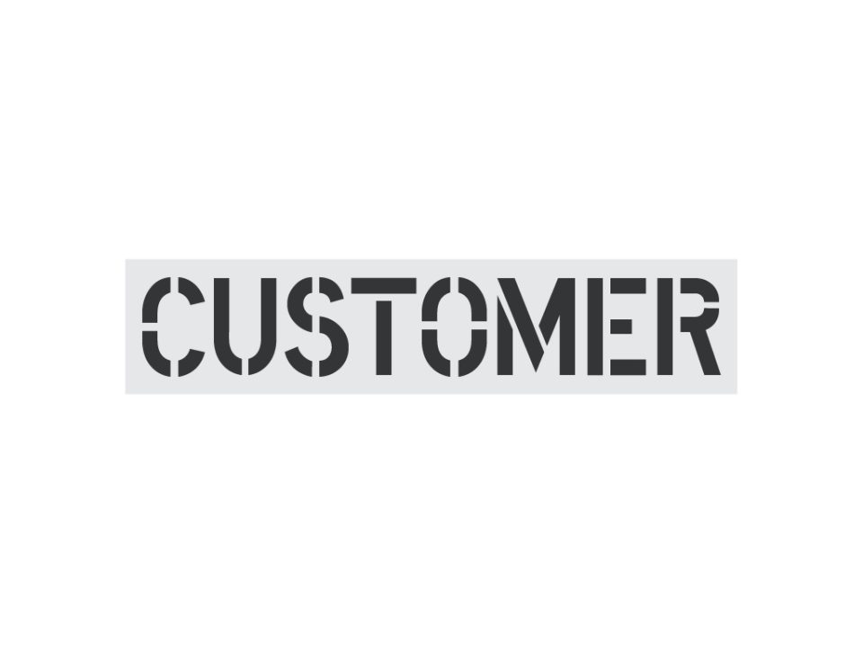 12-Inch Customer Stencil - StencilMax