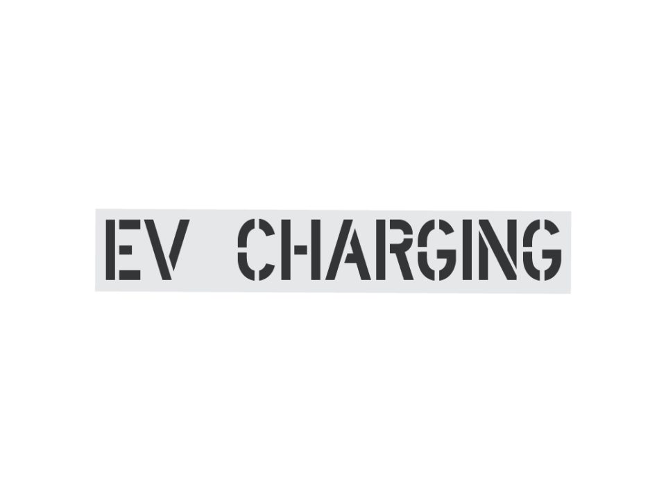 12-Inch EV Charging Stencil - StencilMax