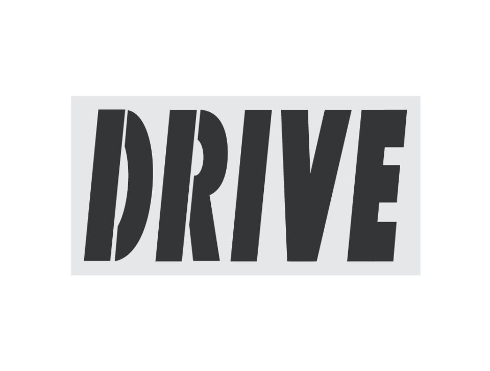McDonalds 34-Inch DRIVE Stencil - StencilMax